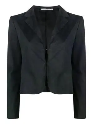 Fendi 1990 Single-breasted Cropped Jacket - Blue