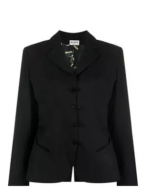 Alaïa 1991-1992 Notched Lapels Skirt Suit - Black