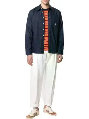 WALTER VAN BEIRENDONCK Round Embroidery Shirt - Blue