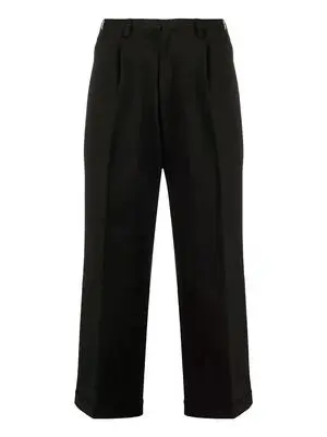 WALTER VAN BEIRENDONCK Tailored Wool/cotton Trousers - Black