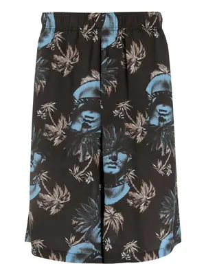 UNDERCOVERISM Graphic-print Bermuda Shorts - Black