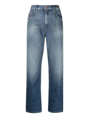 DIESEL® D-reggy Cropped Jeans - Blue