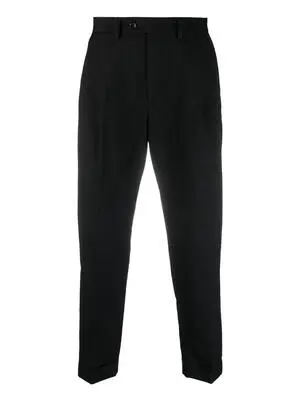 DELL'OGLIO Tailored Cropped Trousers - Black