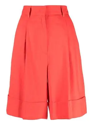Lorena Antoniazzi Turn-up Hem Shorts - Red