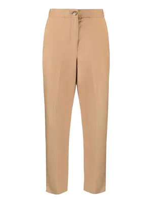 Liu Jo Inset-pocket Straight Trousers - Neutrals