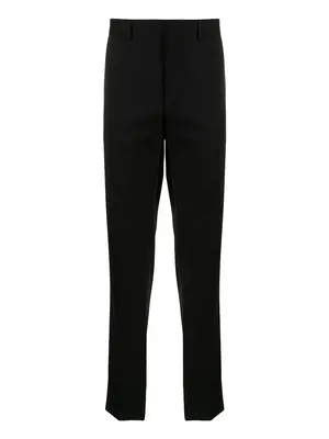 Ralph Lauren Purple Label Straight-leg Tailored Trousers - Black