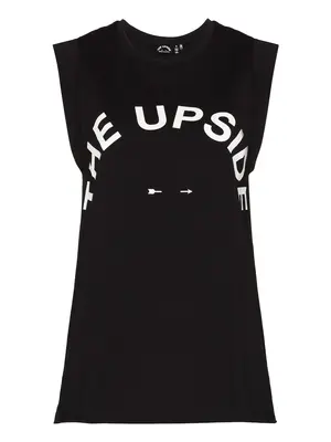 The Upside Logo-print Tank Top - Black