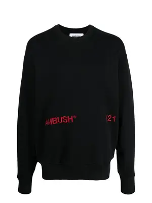 AMBUSH Embroidered-logo Sweatshirt - Black
