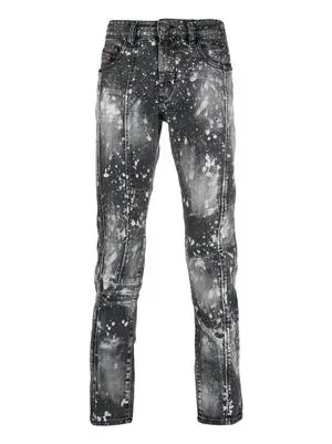 DIESEL® Distressed Skinny Jeans - Black