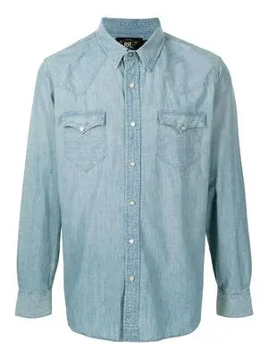 Ralph Lauren Classic Collar Denim Shirt - Blue
