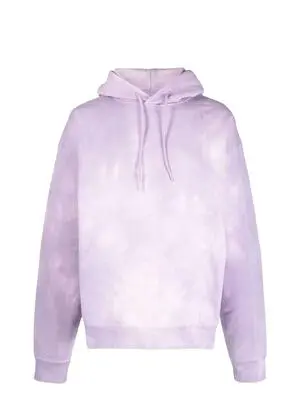 Martine Rose Tie-dye Print Cotton Hoodie - Pink