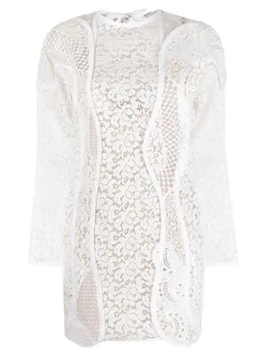 STELLA MCCARTNEY Floral-lace Panelled Mini-dress