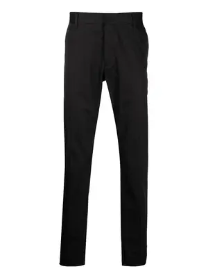 Emporio Armani Stretch-cotton Chinos - Black