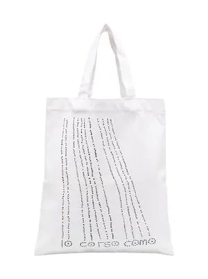 10 CORSO COMO Dots Canvas Tote Bag - White