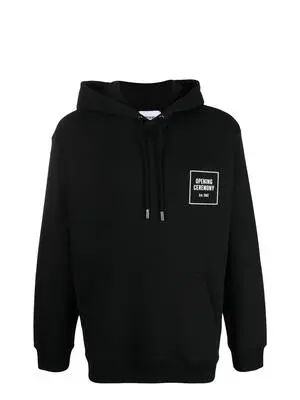 Opening Ceremony Graphic-print Hoodie - Black