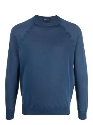 DRUMOHR Drumohr Cotton Raglan Sleeve Jumper