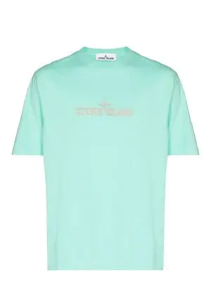 Stone Island Logo-print Short-sleeve T-shirt - Green
