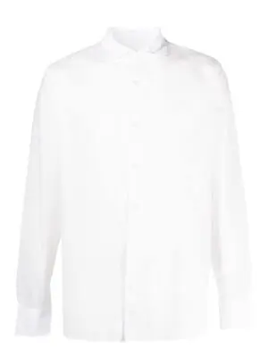 DEPERLU Long-sleeved Cotton Shirt - White