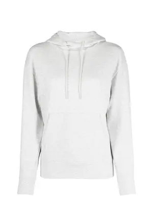 Vince Drawstring Cotton Hoodie - Grey