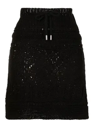 GOEN.J Goen.J Ribbed Crochet-Knit Mini Skirt