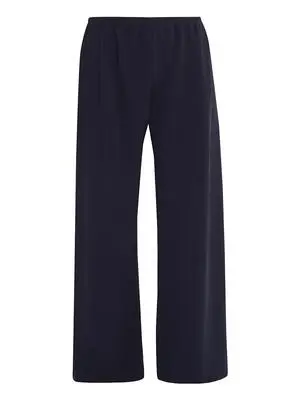 THE ROW Gala Wide-leg Crepe Pants - Navy