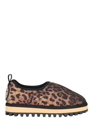 DOLCE & GABBANA Dolce & Gabbana Leopard-Print Slip-On Sneakers