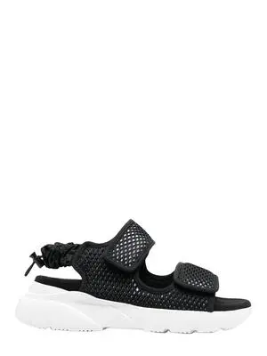 HOGAN Hogan Two-Tone Touch-Strap Chunky Sandals