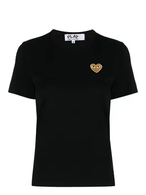 PLAY COMME DES GARCON Comme Des Garçons Play Embroidered Heart T-Shirt