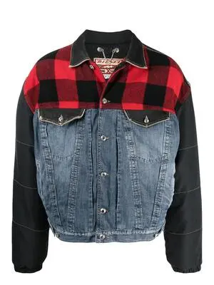 DIESEL® Patchwork Bomber Jacket - Blue