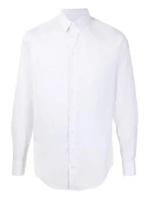 Giorgio Armani Long-sleeved Button-up Shirt - White