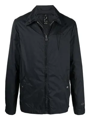 Rick Owens Front Zip Shell Jacket - Black