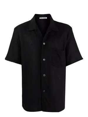Our Legacy Bouclé Short-sleeve Shirt - Black