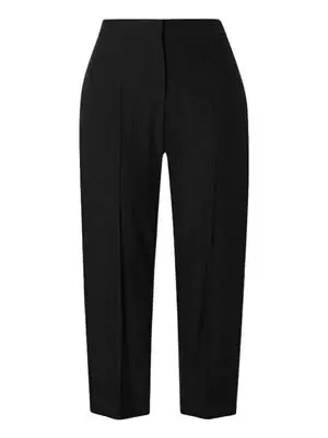 Alexander McQueen Cropped Straight-leg Pants - Black