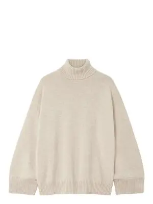 Brunello Cucinelli Cashmere Turtleneck Sweater Beige