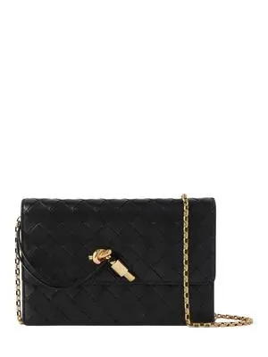 Bottega Veneta Intrecciato Leather Pouch - Black
