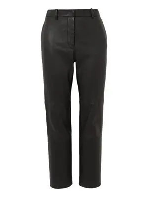 JOSEPH Joseph Coleman Leather Slim-Fit Pants