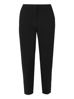 Max Mara Pegno Cady Straight-leg Pants - Black