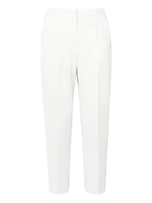 Max Mara Pegno Cady Straight-leg Pants - White