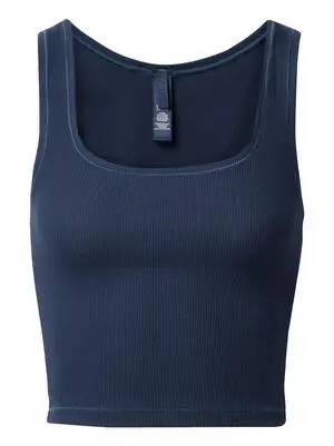 SKIMS SKIMS Cotton Collection Cropped Ribbed Tank Blue