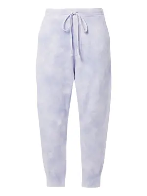 NILI LOTAN Nili Lotan Nolan Cropped Track Pants Purple