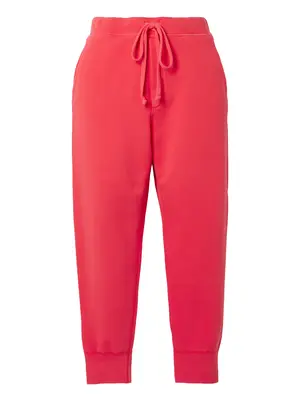 NILI LOTAN Nili Lotan Nolan Cropped Track Pants Red