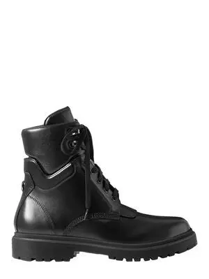 Moncler Patty Leather Ankle Boots - Black
