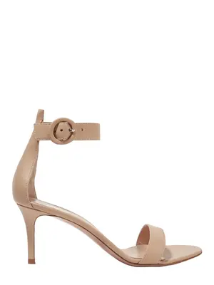 GIANVITO ROSSI Gianvito Rossi Portofino 70 Leather Sandals Neutrals