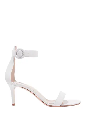 GIANVITO ROSSI Gianvito Rossi Portofino 70 Leather Sandals White