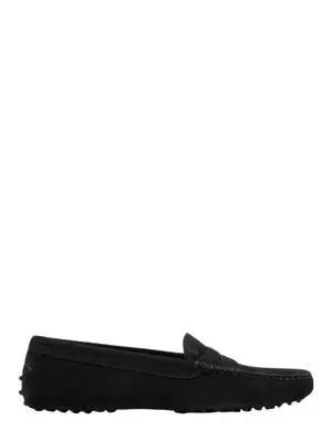 TOD'S Gommino Suede Loafers Black