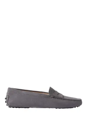 TOD'S Gommino Suede Loafers Gray