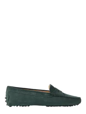 TOD'S Gommino Suede Loafers Green