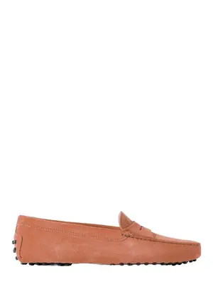 TOD'S Gommino Suede Loafers Tan