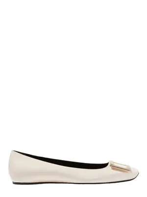 ROGER VIVIER Trompette Ballerine Ballet Flats - White