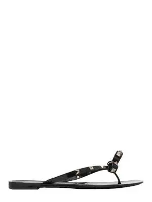 Valentino Garavani Rockstud Rubber Sandals - Black